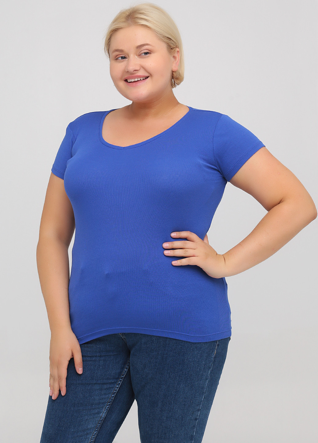 Синяя летняя футболка Peacocks ‣ Купить в интернет-магазине Каста ...