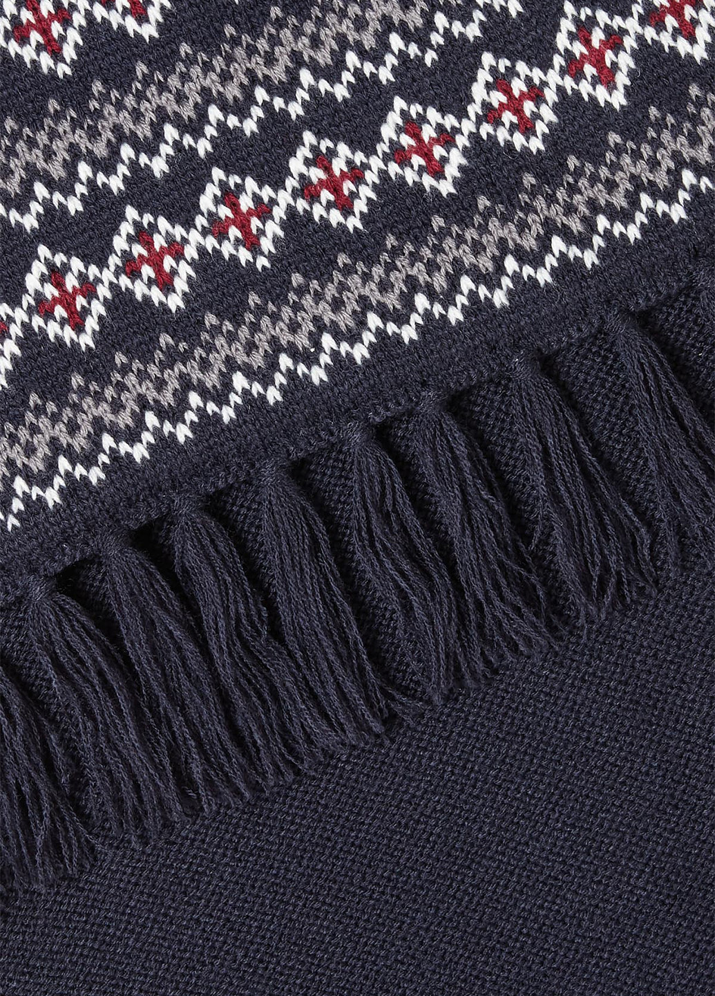 Шарф C&A орнамент тёмно-синий кэжуал акрил ‣ Купить в интернет-магазине ...