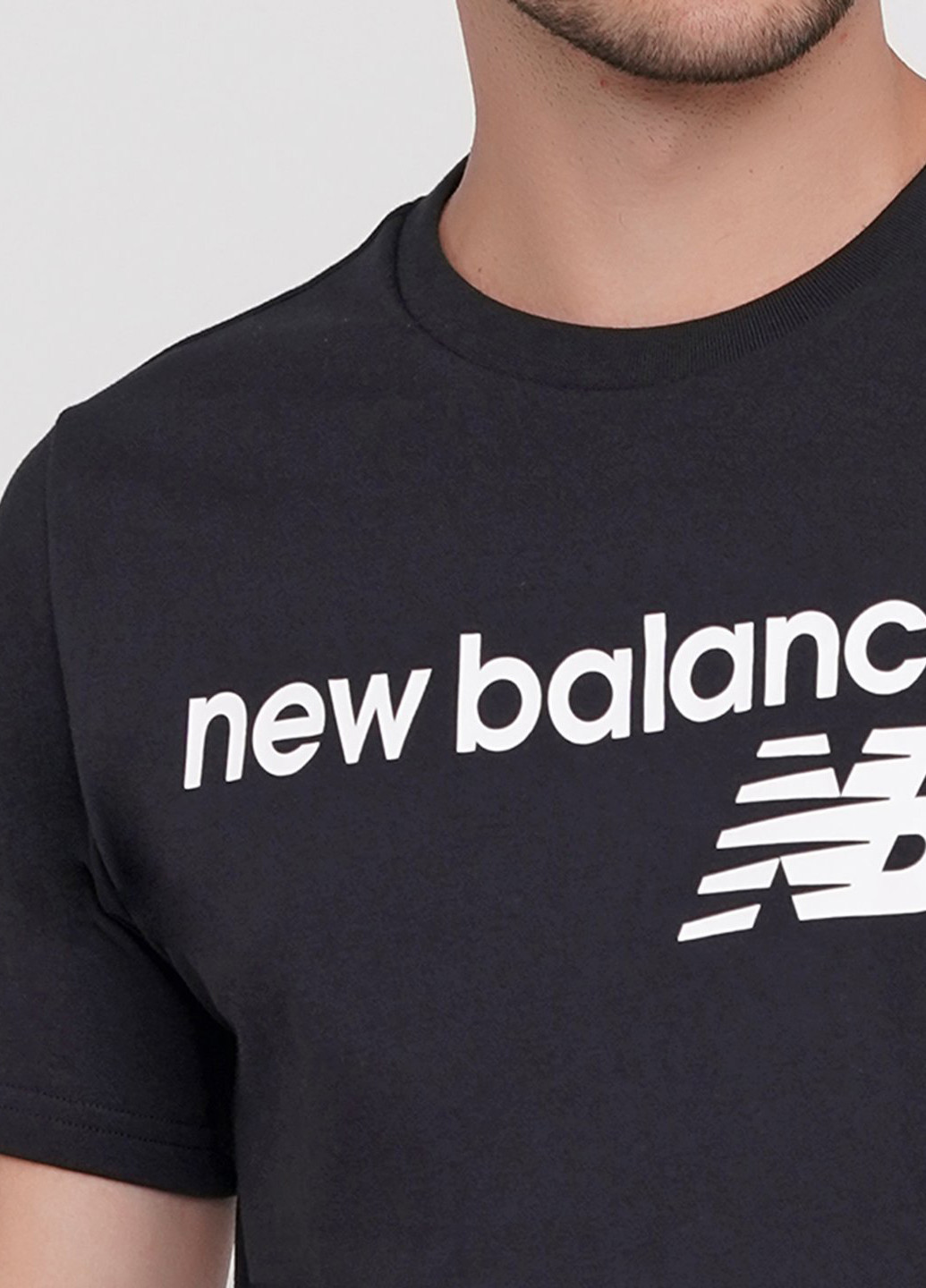 Черная демисезонная футболка New Balance Nb Classic Core Logo ‣ Купить ...
