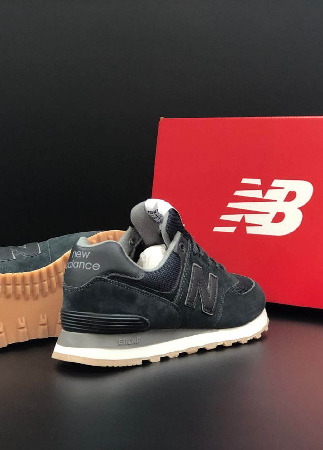 Серые демисезонные кроссовки мужские, вьетнам New Balance 574 ‣ Купить ...